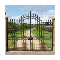 China 3D Oem Odm Cad Design, Customizable House Villa Garden Luxury Driveway Wrought Iron Gate for sale