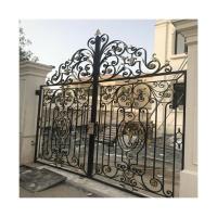 China 3D Oem Odm Cad Design, Customizable House Villa Garden Luxury Driveway Wrought Iron Gate for sale