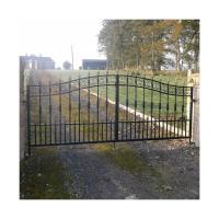 China 3D Oem Odm Cad Design, Customizable House Villa Garden Luxury Driveway Wrought Iron Gate for sale