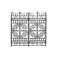 China Luxury Antique Wrought Iron Pipe Gate Model Designs For Home for sale