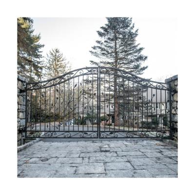 China Garden Exterior Gate Good Price Villa Entrance House Main Gate Door Designs  High Quality Wrought Iron Gate for sale