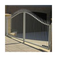 China Antique Wrought Iron Fancy Main Gate Design Driveway Gate Design Boundary Wall Garden Steel Gate For Sale for sale