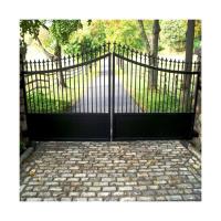 China Antique Wrought Iron Fancy Main Gate Design Driveway Gate Design Boundary Wall Garden Steel Gate For Sale for sale
