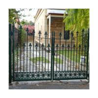 China High End Luxury Customized Decorative Metal Wrought Iron Sliding Swing Gate Designs For Homes Villa Office Hot Sale for sale