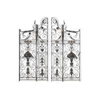 China High End Luxury Customized Decorative Metal Wrought Iron Sliding Swing Gate Designs For Homes Villa Office Hot Sale for sale