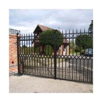 China Large Wholesale Ornamental House Wrought Iron Main Gate Designs Simple For Hot Sale Igl-06 for sale