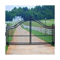 China Wholesale China Factory Wrought Iron Gate Used Paints For Iron Gate Garden Iron Gate Flower Design For Sale for sale