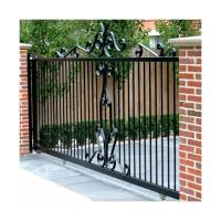 China Wholesale China Factory Wrought Iron Gate Used Paints For Iron Gate Garden Iron Gate Flower Design For Sale for sale