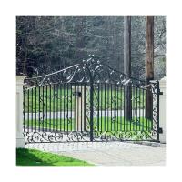 China Modern Design Arch Garden Steel Doors Wrought Iron Villa Gate For Sale for sale