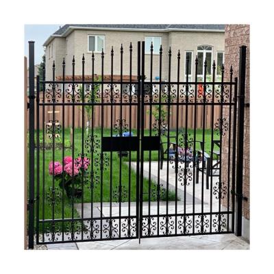 China New Design Decorative Wrought Iron Gate Ornaments / Driveway Gates for sale