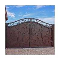 China Anti-Rodent Environmental Protection Outdoor Iron Cantilever Gate Aluminum Black Sliding Gate For House for sale
