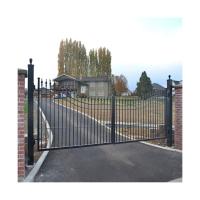 China Powder Coated Outdoor House Gates Privacy Aluminum Sliding Gate for sale