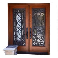 China Modern Design Custom Made Wrought Iron Pivot Entry Door With Factory Price For Residential Projects for sale