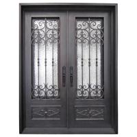 China 30 Years Anti-Corrosion Wrought Iron Gate American Wrought Iron Door for sale