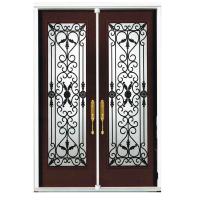 China 30 Years Anti-Corrosion Wrought Iron Gate American Wrought Iron Door for sale