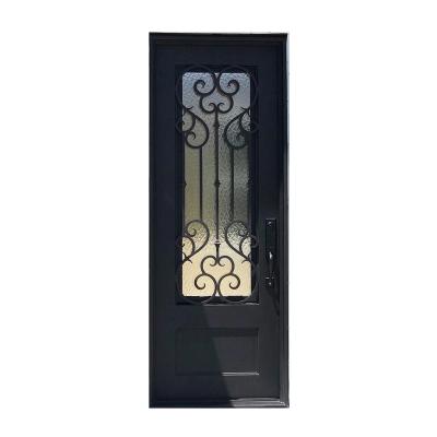 China Puertas De Exterior High Quality Front Entry Doors Pivot Modern Fancy Security Door Wrought Iron French Doors for sale