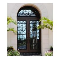 China Puertas De Exterior High Quality Front Entry Doors Pivot Modern Fancy Security Door Wrought Iron French Doors for sale