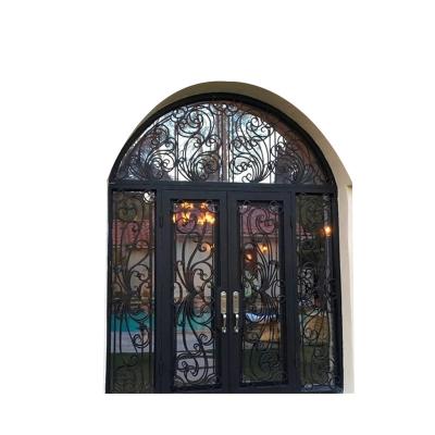 China Best European Styles For Steel Door With Glass, Wrought Iron French Doors, Modern Exterior Doors for sale