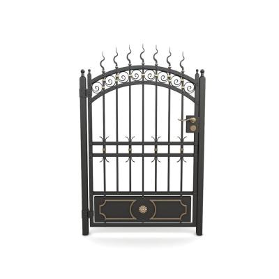 China Arch Modern Wrought Iron Door Main Stainless Steel Graphic Design for sale