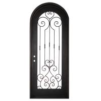 China Simple Iron Door Villa Entrance Decoration WilliamArchi Double Pendulum Iron Gate Designs for sale