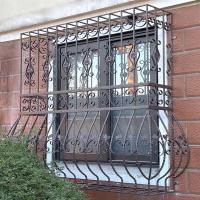 China Galvanized Cast Iron Window Custom Made Wrought Iron Steel Fixed Decorative Ornaments Window for sale