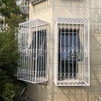 China Galvanized Cast Iron Window Custom Made Wrought Iron Steel Fixed Decorative Ornaments Window for sale