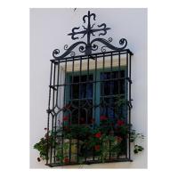 China Customize wrought iron window galvanized wrought iron window grills for sale
