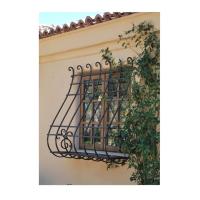 China Fixed Wrought Iron Decorative Window Traditional Grates Galvanized Grills for sale