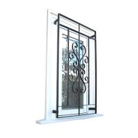 China Galvanized Wrought Iron Security Window Easily Assembled Traditional Style for sale