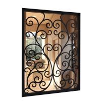 China Security Wrought Iron Decorative Window Stay Galvanized Window Guards for sale