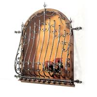 China Galvanized Wrought Iron Window Anti Theft Half Moon Security Window for sale