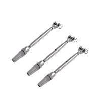 China Cable Railing Fitting 304 316 Stainless Steel Cable Swageless Tie Tensioner With Jaw for sale