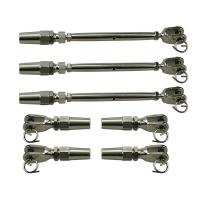 China Stainless Steel Wire Rope Railing Cable Fitting Fence Rop Tensioner Kits for sale