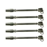 China Stainless Steel Wire Rope Railing Cable Fitting Fence Rop Tensioner Kits for sale