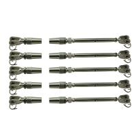China Stainless Steel Wire Rope Railing Cable Fitting Fence Rop Tensioner Kits for sale