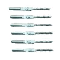 China Adjustable 304 316 Stainless Steel Cable Fittings For 1/8
