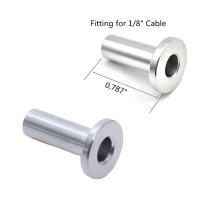 China Straight Protective Sleeve 316 Stainless Steel Cable Railing Fitting Kits For 1/8