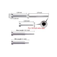 China 316 Stainless Steel Cable Tensioner Terminal Fitting Kits With Cap For Cable Railing for sale