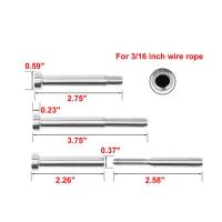 China Tensioner Stainless Cable Rail Fittings Terminal Fitting Kits With Cap for sale