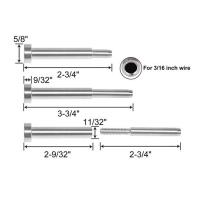 China Tensioner Stainless Cable Rail Fittings Terminal Fitting Kits With Cap for sale
