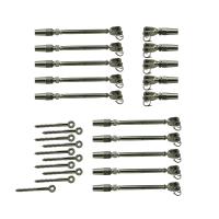 China Courtyard Cable Railing Hardware Tensioner Wire Rope Fence Fitting for sale