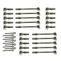 China Courtyard Cable Railing Hardware Tensioner Wire Rope Fence Fitting for sale