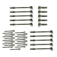 China Courtyard Cable Railing Hardware Tensioner Wire Rope Fence Fitting for sale