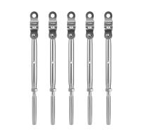 China SS Cable Railing Hardware Kits Wire Fence Balustrade Cable Tensioner Sets for sale