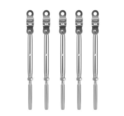 China SS Cable Railing Hardware Kits Wire Fence Balustrade Cable Tensioner Sets for sale