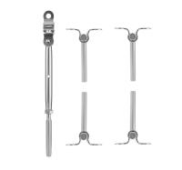 China SS Cable Railing Hardware Kits Wire Fence Balustrade Cable Tensioner Sets for sale