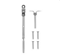 China SS Cable Railing Hardware Kits Wire Fence Balustrade Cable Tensioner Sets for sale