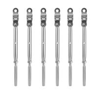China SS Cable Railing Hardware Kits Wire Fence Balustrade Cable Tensioner Sets for sale
