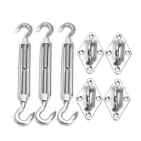 China SS 316 304 Cable Railing Hardware Forged Turnbuckle And Shackle Rigging Tensioner for sale