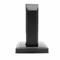 China Frameless Cable Railing Hardware Black Square Swimming Pool Spigot Stainless Steel for sale